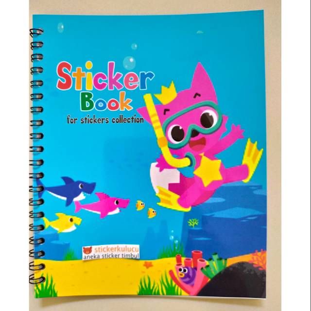 Jual Buku Stiker / Album Stiker Baby Shark / Sticker Book / Album ...