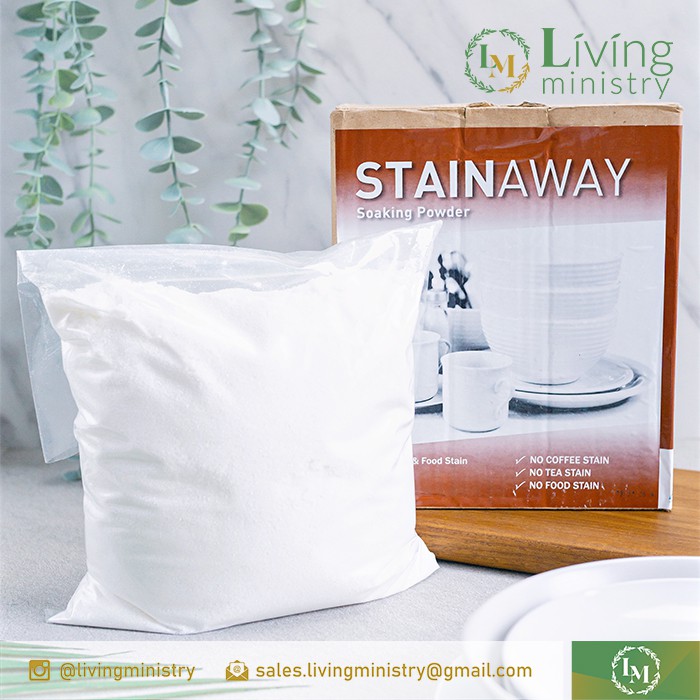 Jual Stainaway Soaking Powder Pembersih Penghilang Noda Kopi dan Teh 1 ...