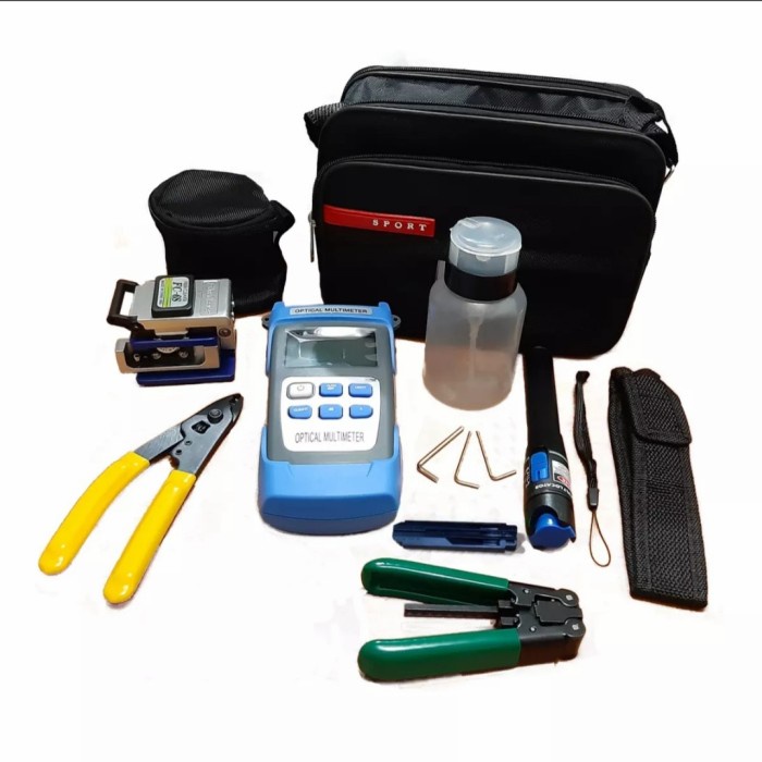 Jual CATV | FTTH Tool Kit Set lengkap OPM VFL Cleaver FO | tool fiber ...