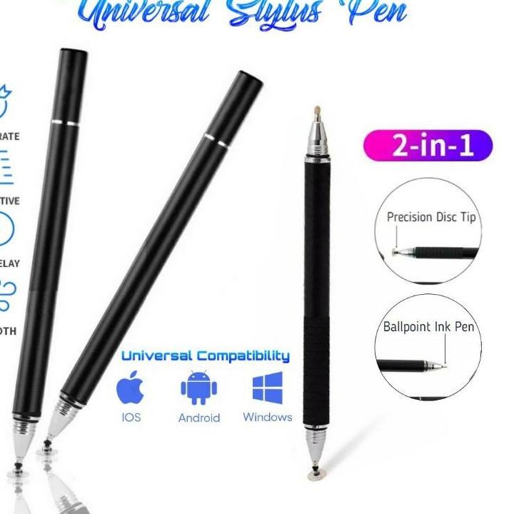 Jual PROMO Capacitive Stylus Pen 2in1 for iOS Android IPAD IPHONE ...