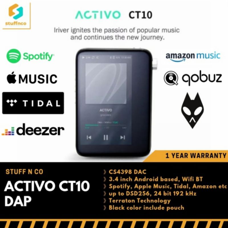 Jual iRiver ACTIVO CT10 HIRES DAP AUDIO PLAYER STREAMING WIFI BLUETOOTH ...