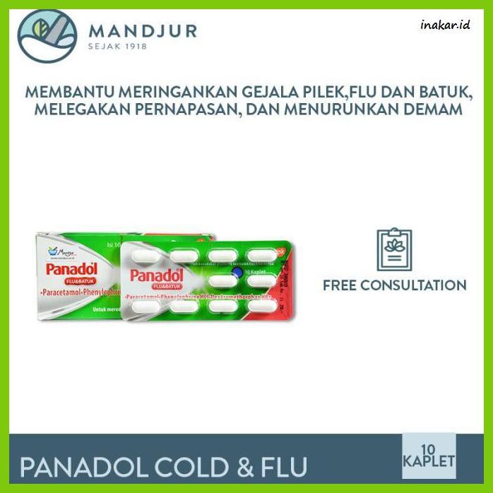 Jual Obat-Pilek-Demam-Batuk- Panadol Cold & Flu - Membantu Meredakan ...