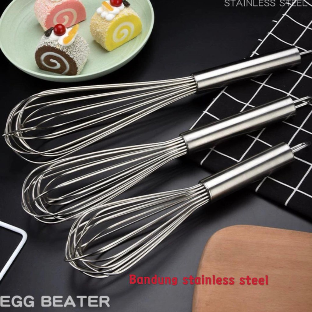 Jual Termurah! Kocokan telur pengocok telur manual egg whisk stainless ...
