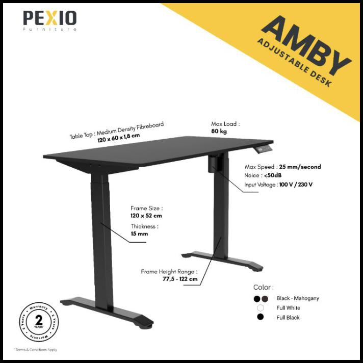 Jual Automatic Adjustable Desk | Meja Electric Otomatis | Pexio | Amby ...