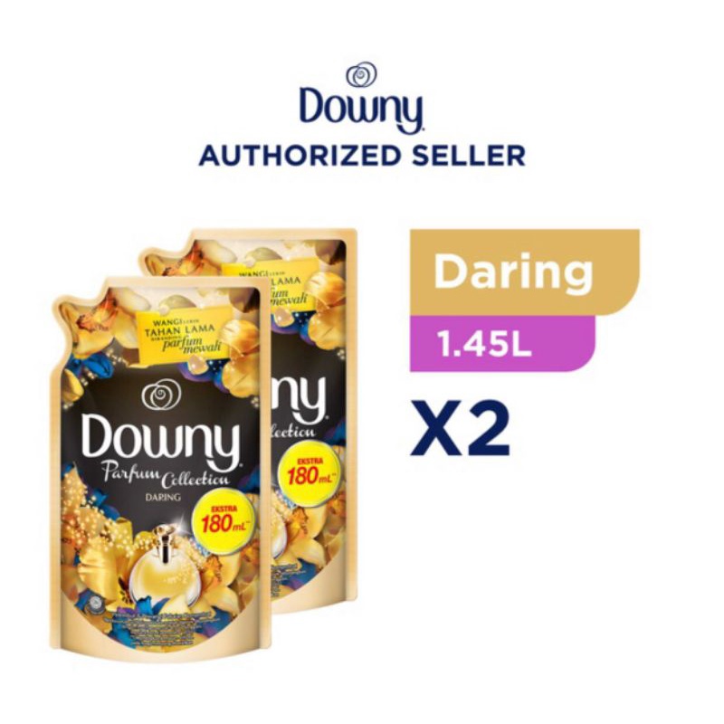 Jual downy pelembut dan pewangi pakaian konsentrat daring 1.35L paket isi 2 | Shopee Indonesia