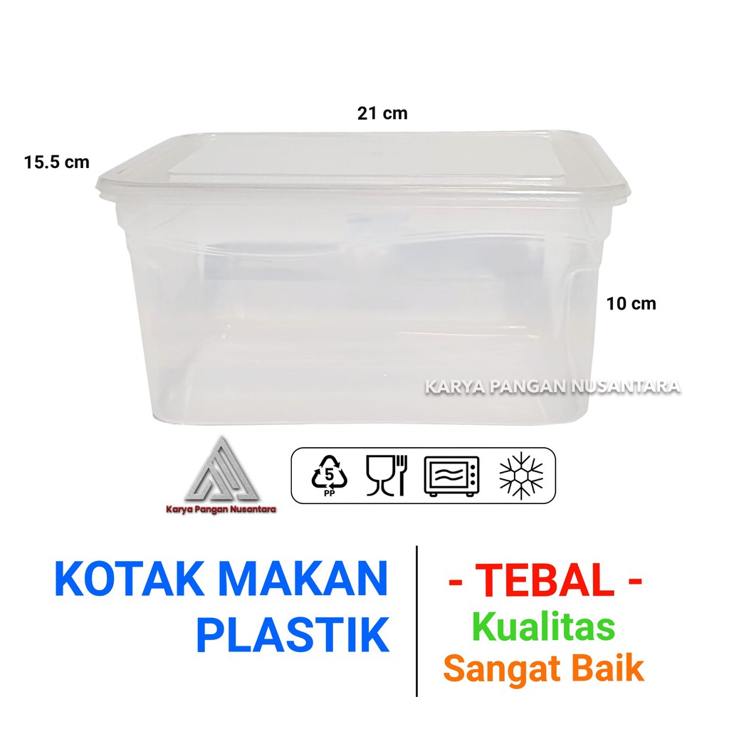 Jual KOTAK MAKAN PLASTIK 2500 ML / FOOD CONTAINER / BOX PLASTIK MAKANAN ...