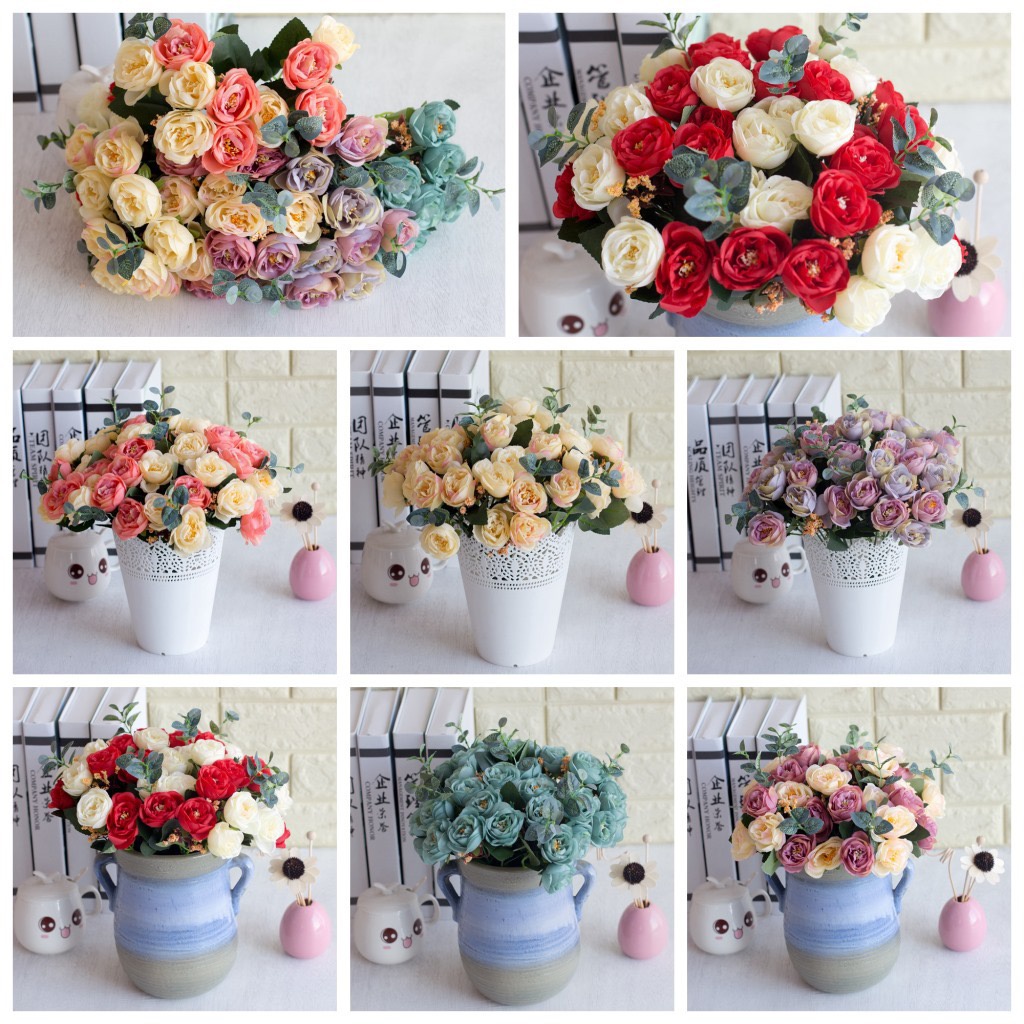 Jual BUNGA CAMELIA ARTIFICIAL BUNGA HIAS DEKORASI BUKET BUNGA MAWAR ...