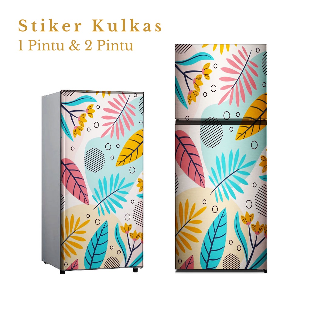 Jual Stiker kulkas 1 pintu dan Stiker Kulkas 2 pintu motif Aesthetic ...