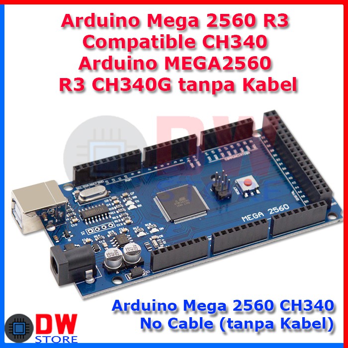 Jual Atmega 2560 R3 Mega 2560 Mega2560 REV3 Atmega2560-16AU PCB Board ...