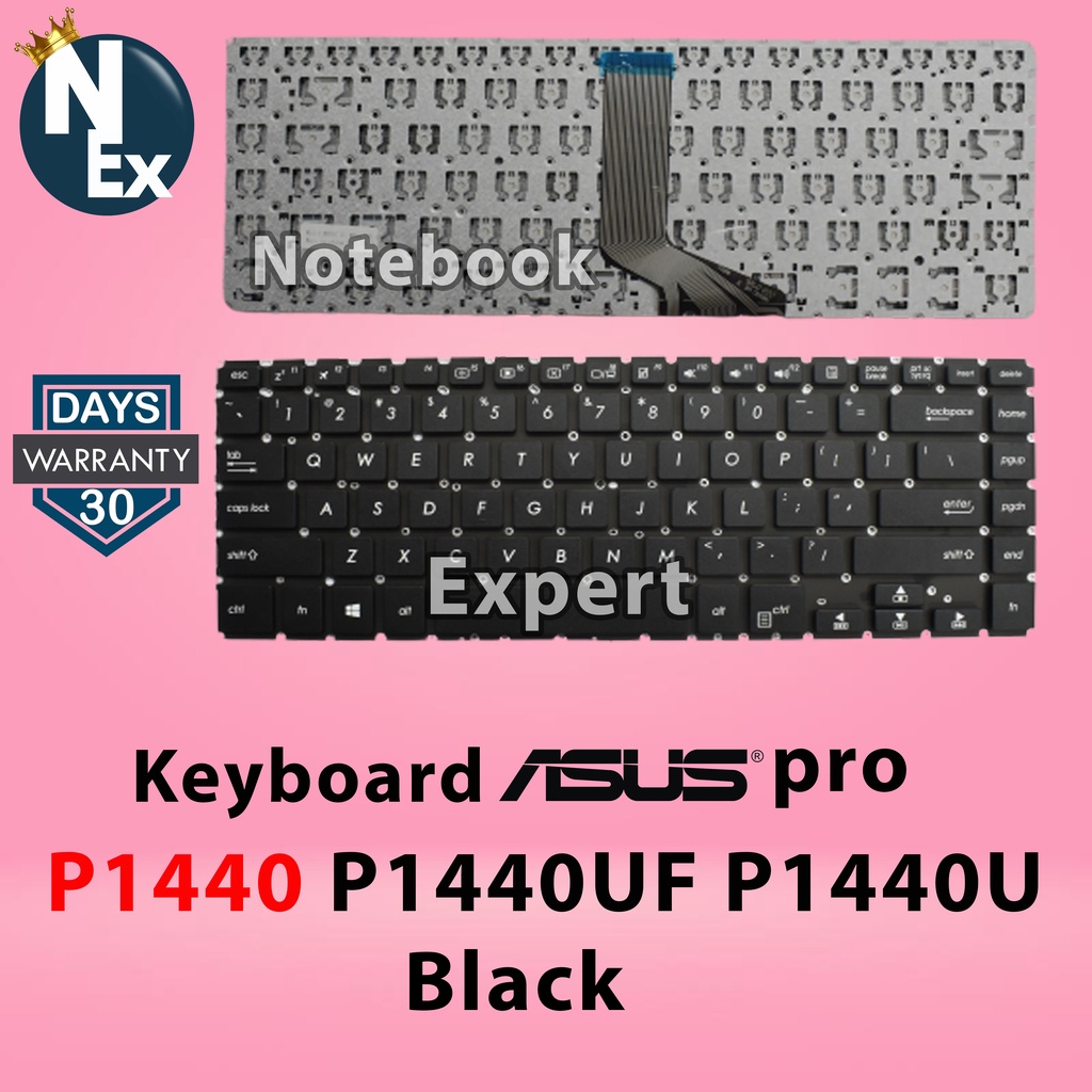 Jual KEYBOARD ASUS PRO P1440 P1440UF P1440U - HITAM | Shopee Indonesia