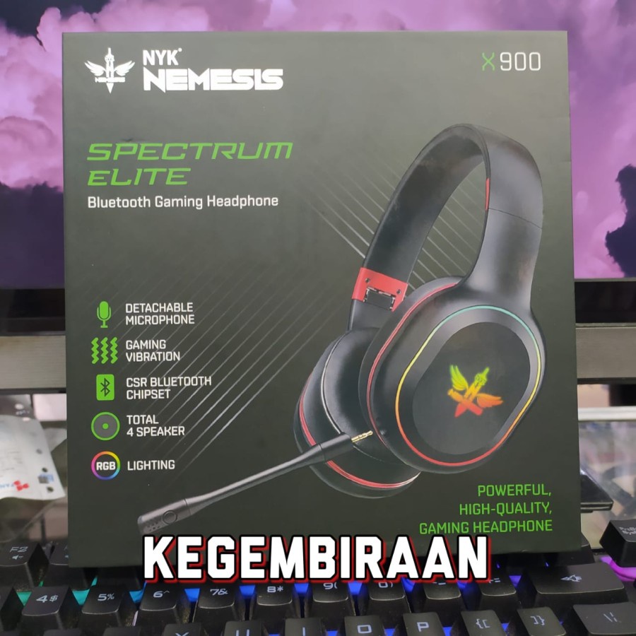 Jual NYK NEMESIS X900 / X 900 SPECTRUM ELITE Bluetooth Gaming Headset ...