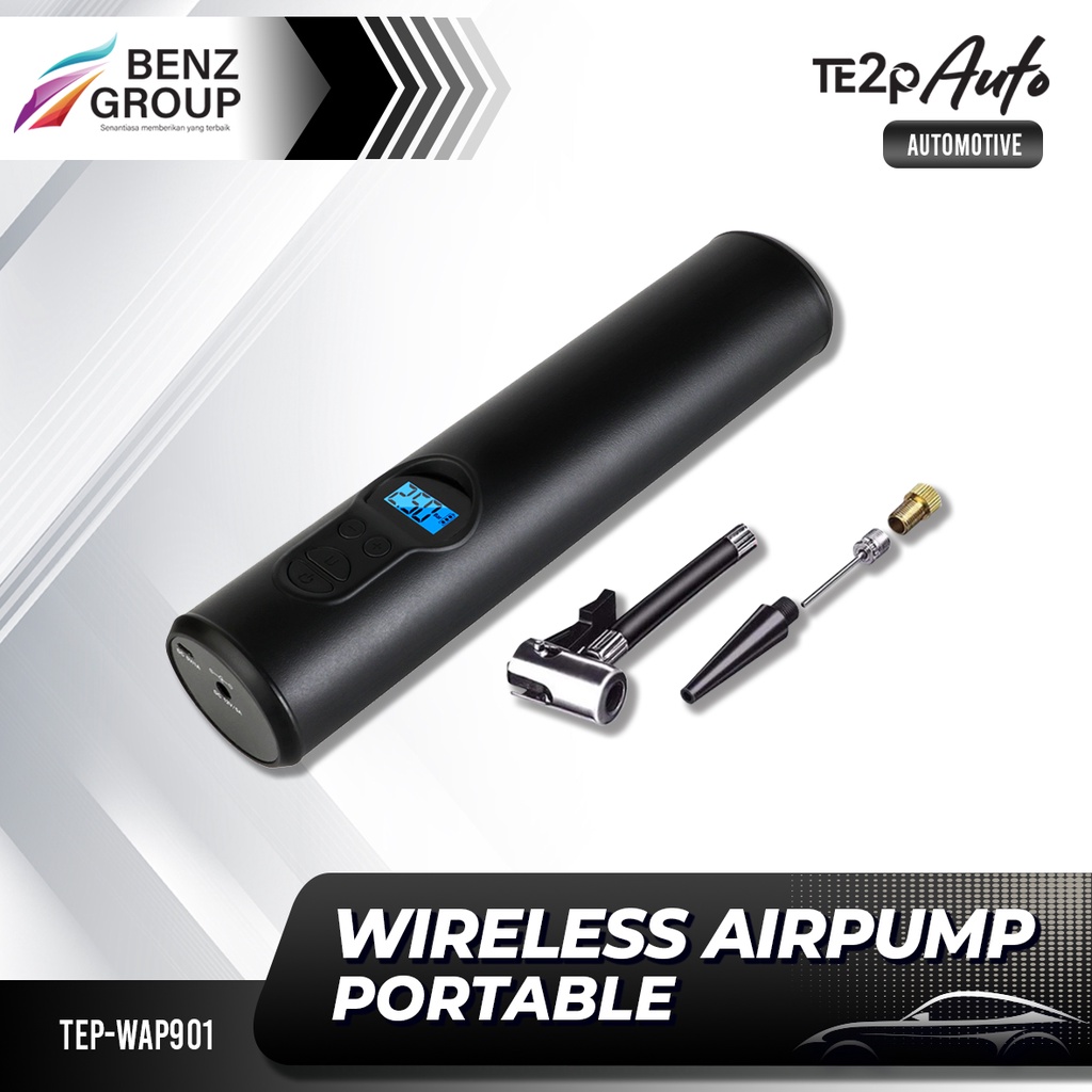 Jual WIRELESS AIR PUMP ELECTRIC COMPRESSOR - POMPA ANGIN PORTABLE ...