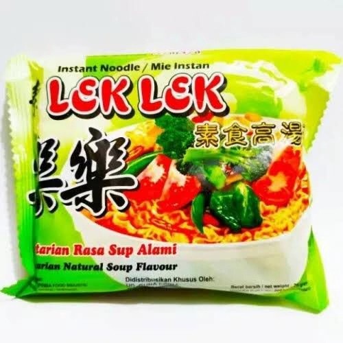 Jual Mie Mi Instan Vegetarian Lek Lek Varian Rasa Sop Goreng Fried Noddle 1Pak Isi 5Pcs | Shopee ...