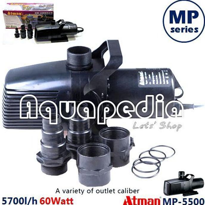 Jual Atman Mp-5500 Pompa Air Submersible Pond Pump Buru Order | Shopee ...
