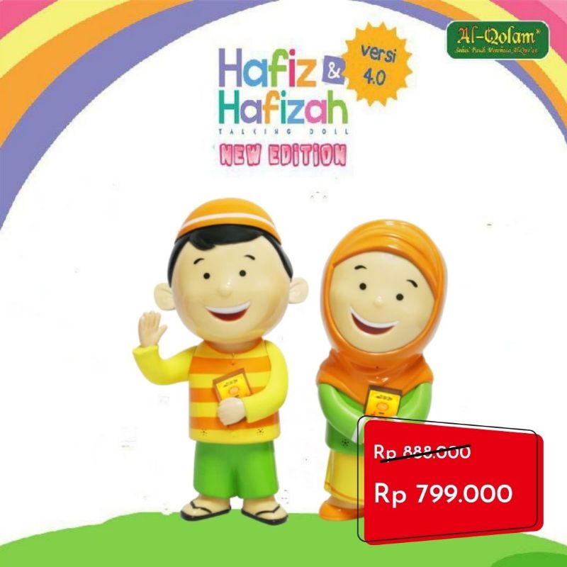 Jual Al Qolam - Mainan Edukasi Boneka New Hafiz Hafizah Talking Doll Versi 4 Boneka Mengaji ...