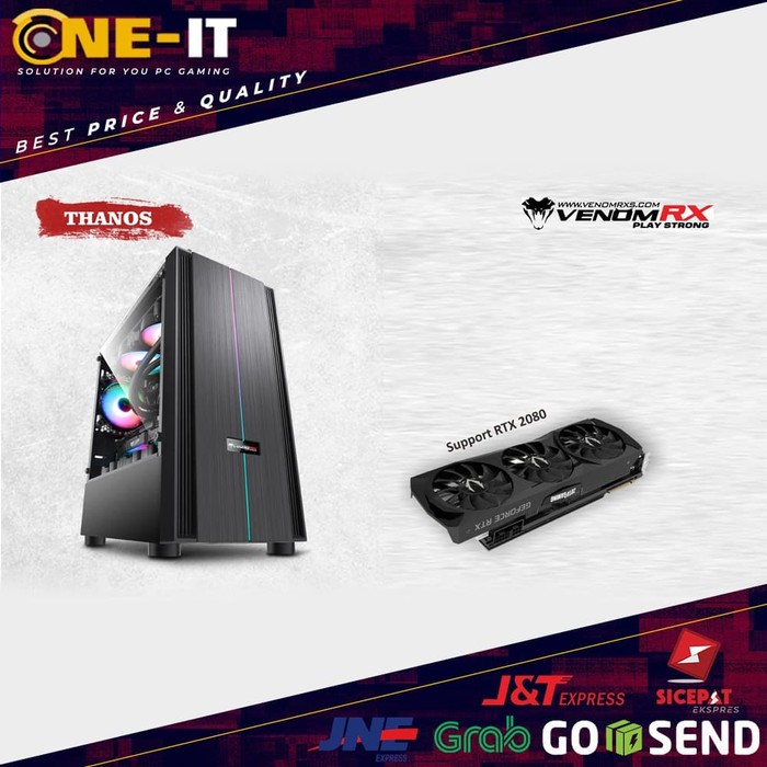 Jual PC Case VenomRX THANOS - RGB MIcro ATX FULL TEMPERED SIDE | Shopee ...