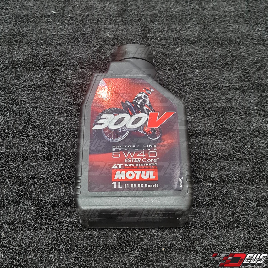 Jual Oli Mesin Motul 300V Factory Line Off Road 5W40 1L ORIGINAL / Pelumas Motor Trabas Enduro ...