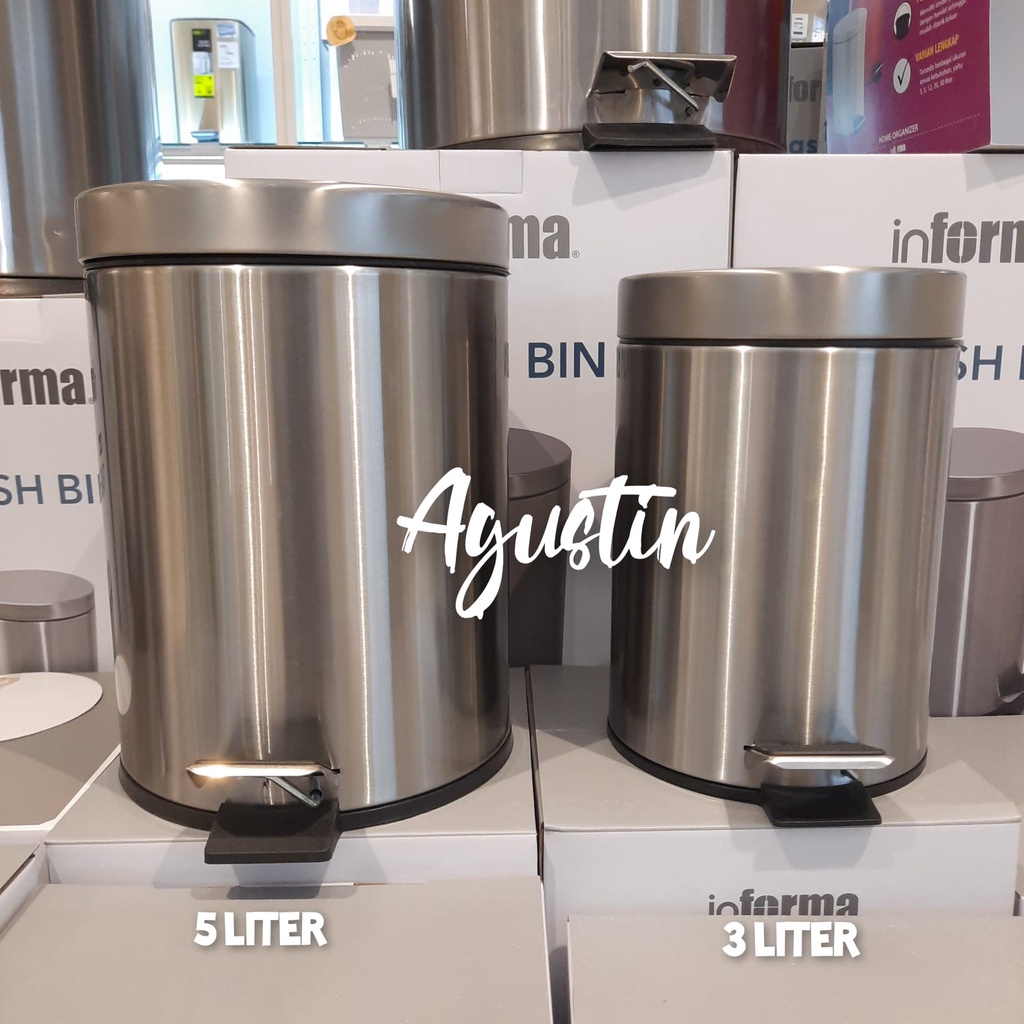 Jual Informa Tempat Sampah Stainless Pedal Injak Soft Close | Shopee Indonesia