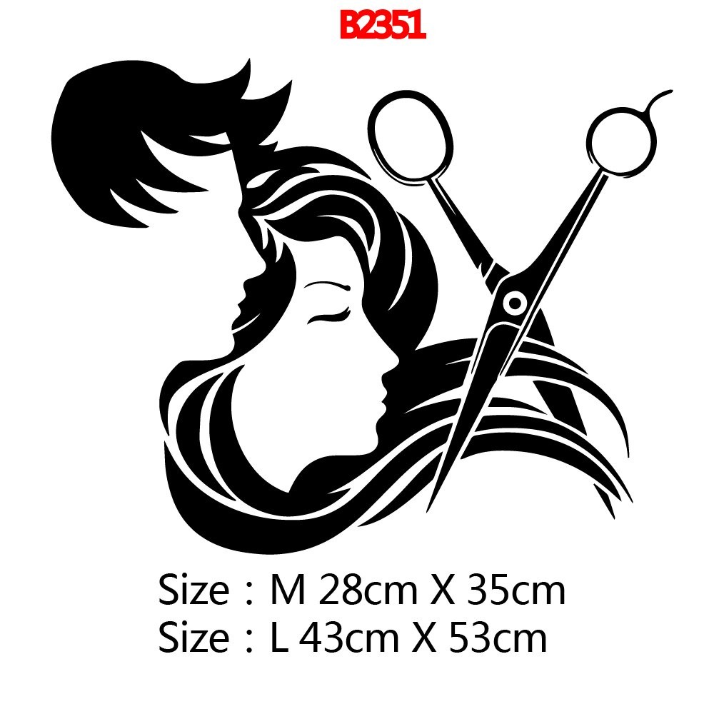Jual Stiker Dinding Wall Cutting Sticker Barber Shop Salon Potong Cukur ...