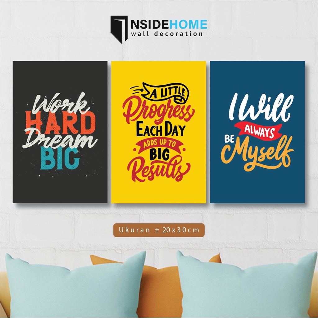 Jual Wall Decor Quotes Hiasan Dinding Kata Kata Motivasi Poster Kayu ...