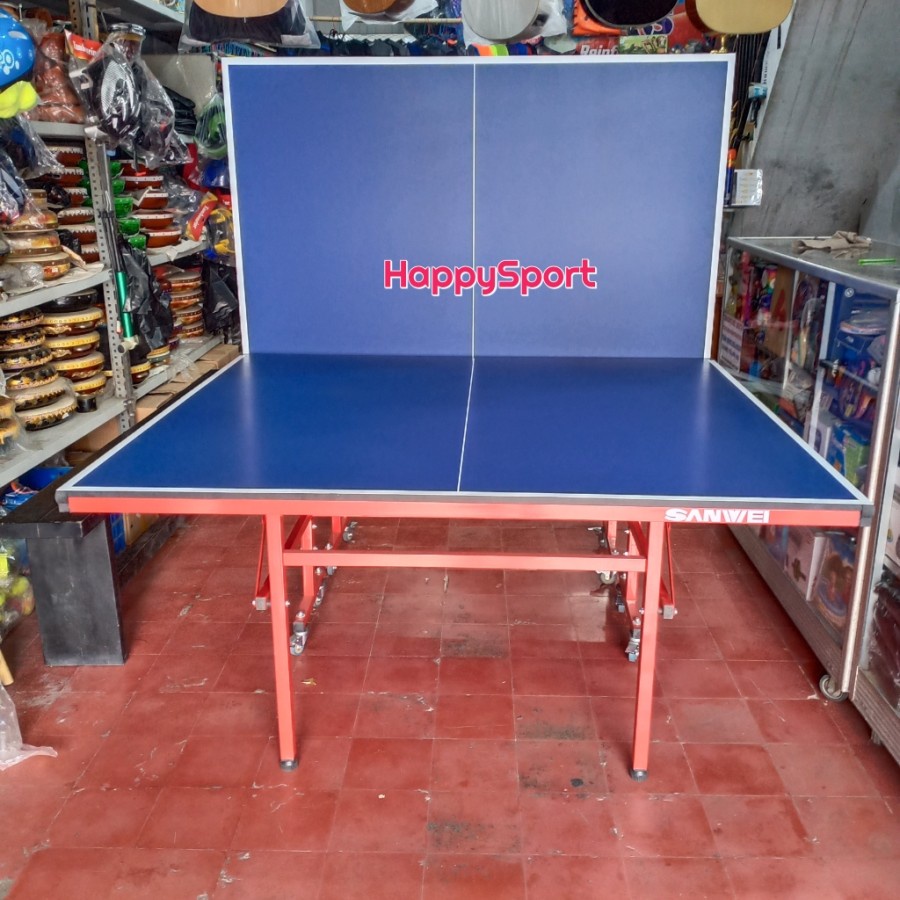 Jual Meja Pingpong Original Sanwei MDF16mm lengkap | Shopee Indonesia