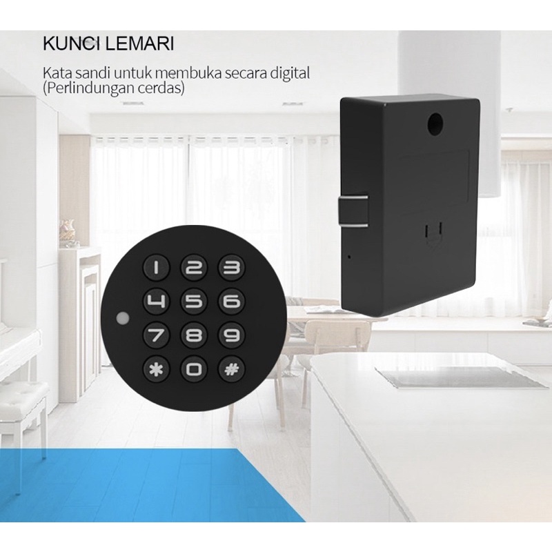 Jual DINS Smart Lock Kunci Password Lemari/Kunci Sandi/Kunci Elektrik ...