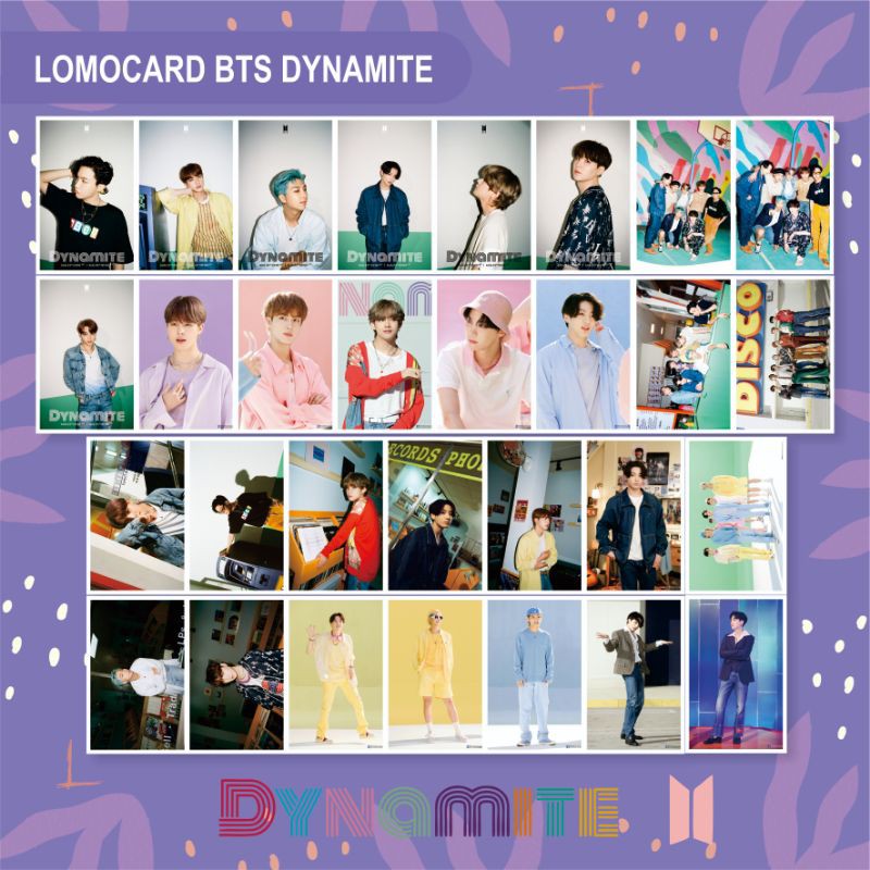 Jual LOMO CARD BTS DYNAMITE | ALBUM BTS DYNAMITE | Shopee Indonesia
