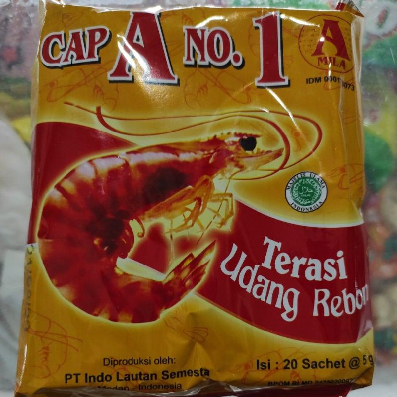 Jual Terasi Udang Rebon cap A no 1 (20 sachet) | Shopee Indonesia