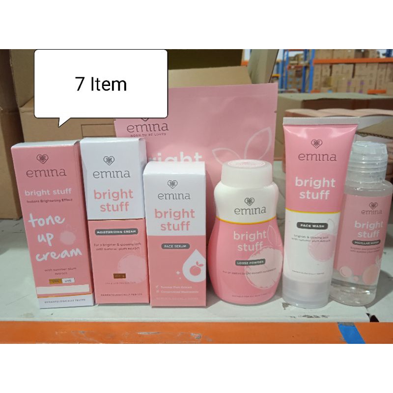 Jual Paket emina bright stuff series / skincare remaja paket emina ...