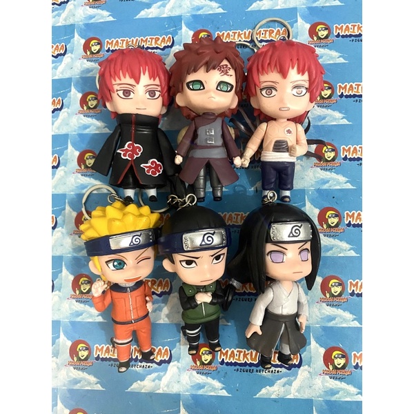 Jual Figure Keychain / Gantungan Kunci Anime Naruto Iruka Neji Gaara ...