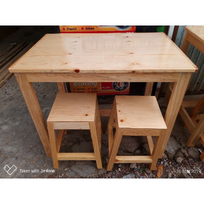 Jual meja makan set 1 meja & 4 bangku | Shopee Indonesia