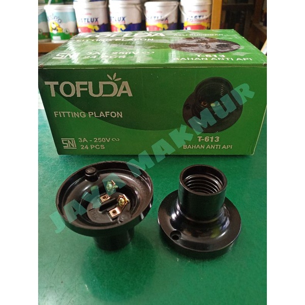 Jual fitting lampu/ fitting plafon tofuda/fitting duduk | Shopee Indonesia