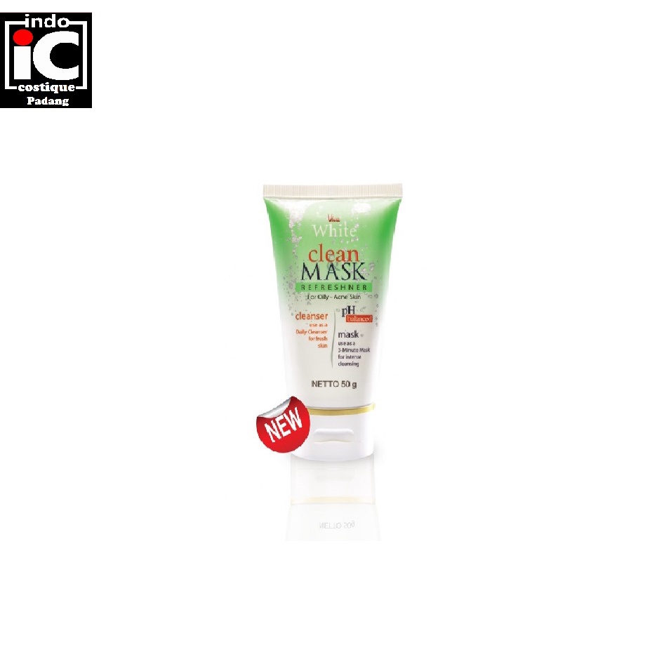 Jual Viva White Clean & Mask Refreshener For Oily - Acne Skin 50 gr ...