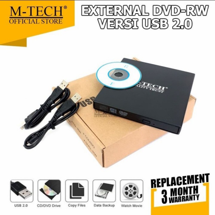 Jual DVD RW EXTERNAL USB 2.0 / DVD RW laptop PC USB 2.0 EXTERNAL DVD ...