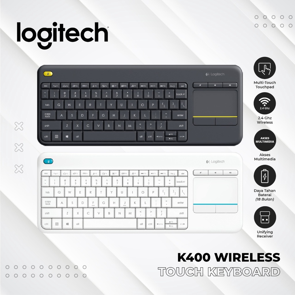 Jual Keyboard Wireless Logitech K400 / K 400 Plus | Shopee Indonesia