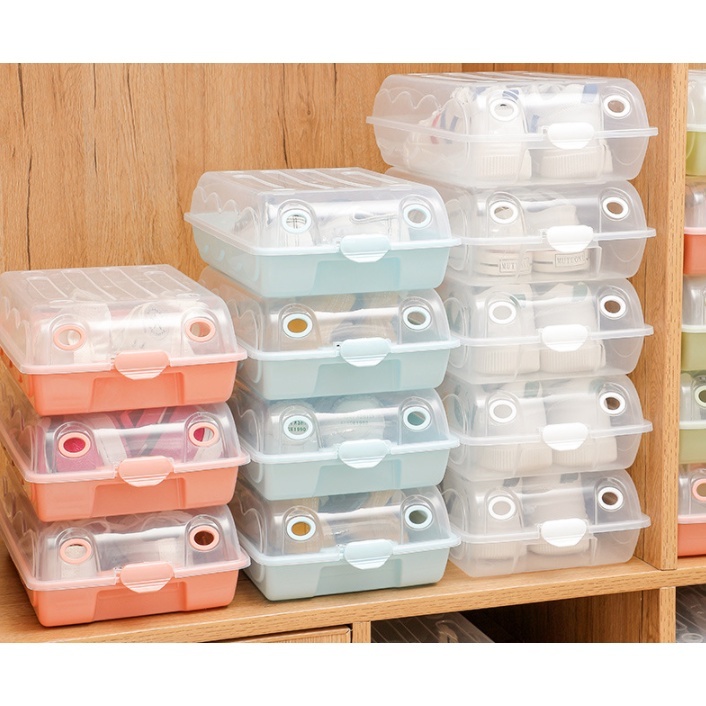 Jual HL0199 Kotak Sepatu Plastik Transparan Penyimpanan Kotak Sepatu ...