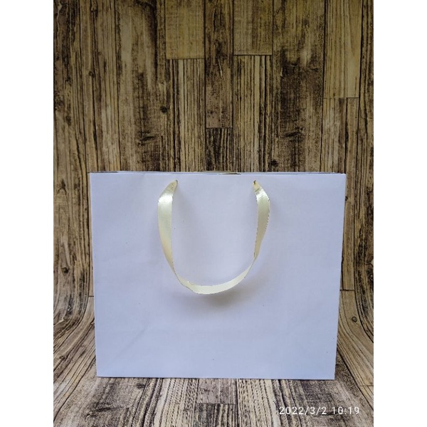 Jual Paperbag bucket bunga kraft putih 170gsm P35xL14xT30 polos ...