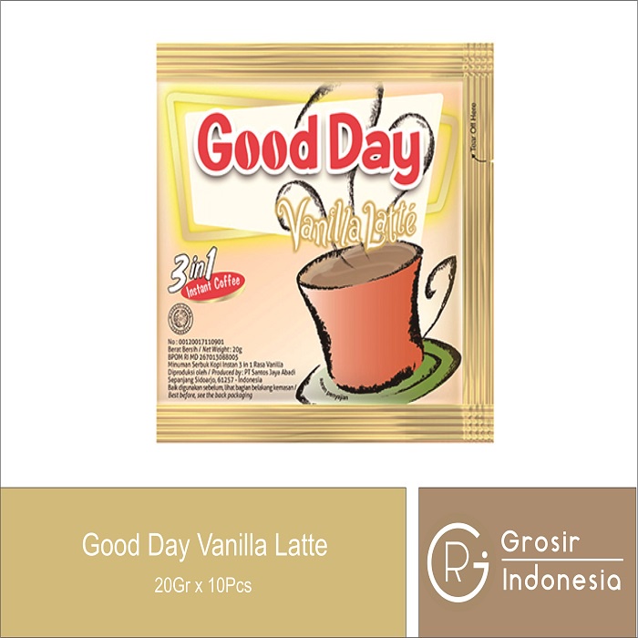 Jual Good Day Vanilla Latte 1 renceng (Isi 10 sachet) | Shopee Indonesia