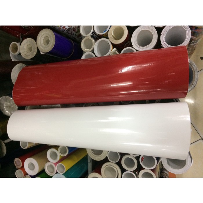 Jual Stiker Skotlet Merah Putih mengkilap - Putih | Shopee Indonesia