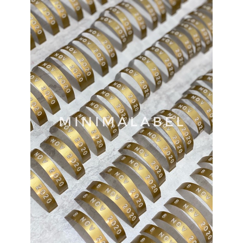 Jual Sticker label custom EMAS GOLD timbul emboss stiker bumbu dapur 3d ...