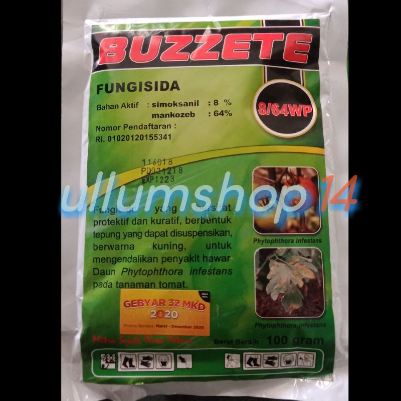 Jual BUZZETE fungisida 2 bahan aktif simoksanil & mankozeb dapat ...