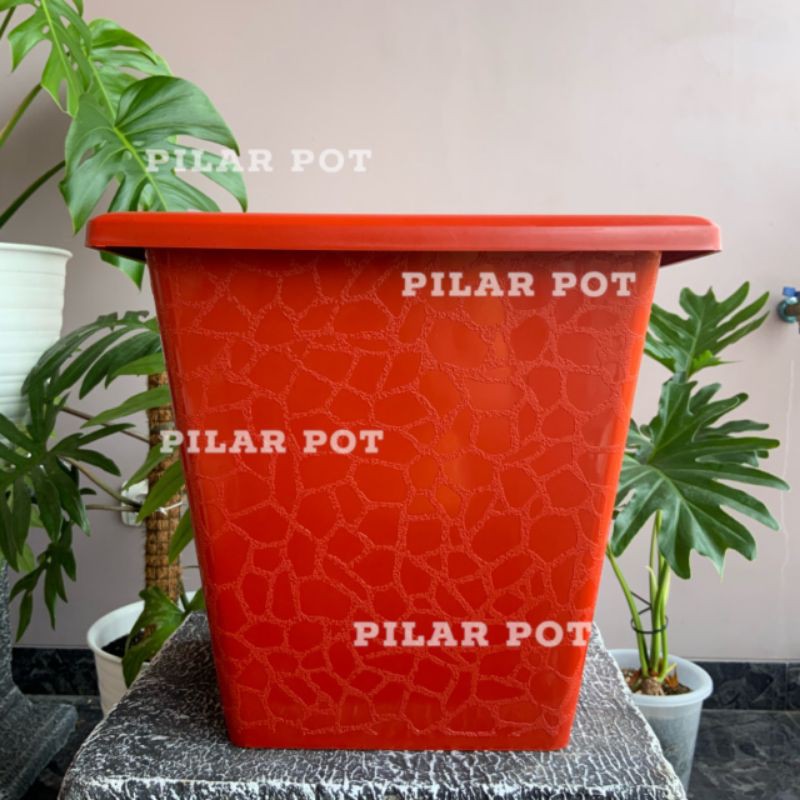 Jual POT BUNGA TANAMAN KOTAK TINGGI ROSA 40 BATA - BJ ROSA 40SG MERAH ...