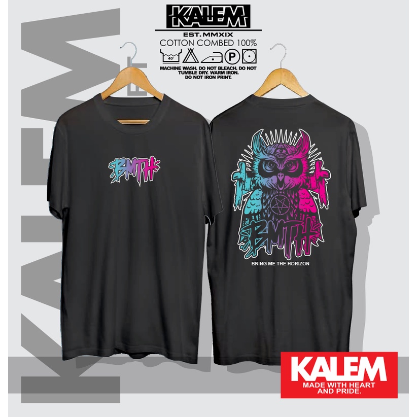 Jual KAOS BAJU BMTH BRING ME THE HORIZON LOGO OWL GRADASI KAOS MUSIK ...