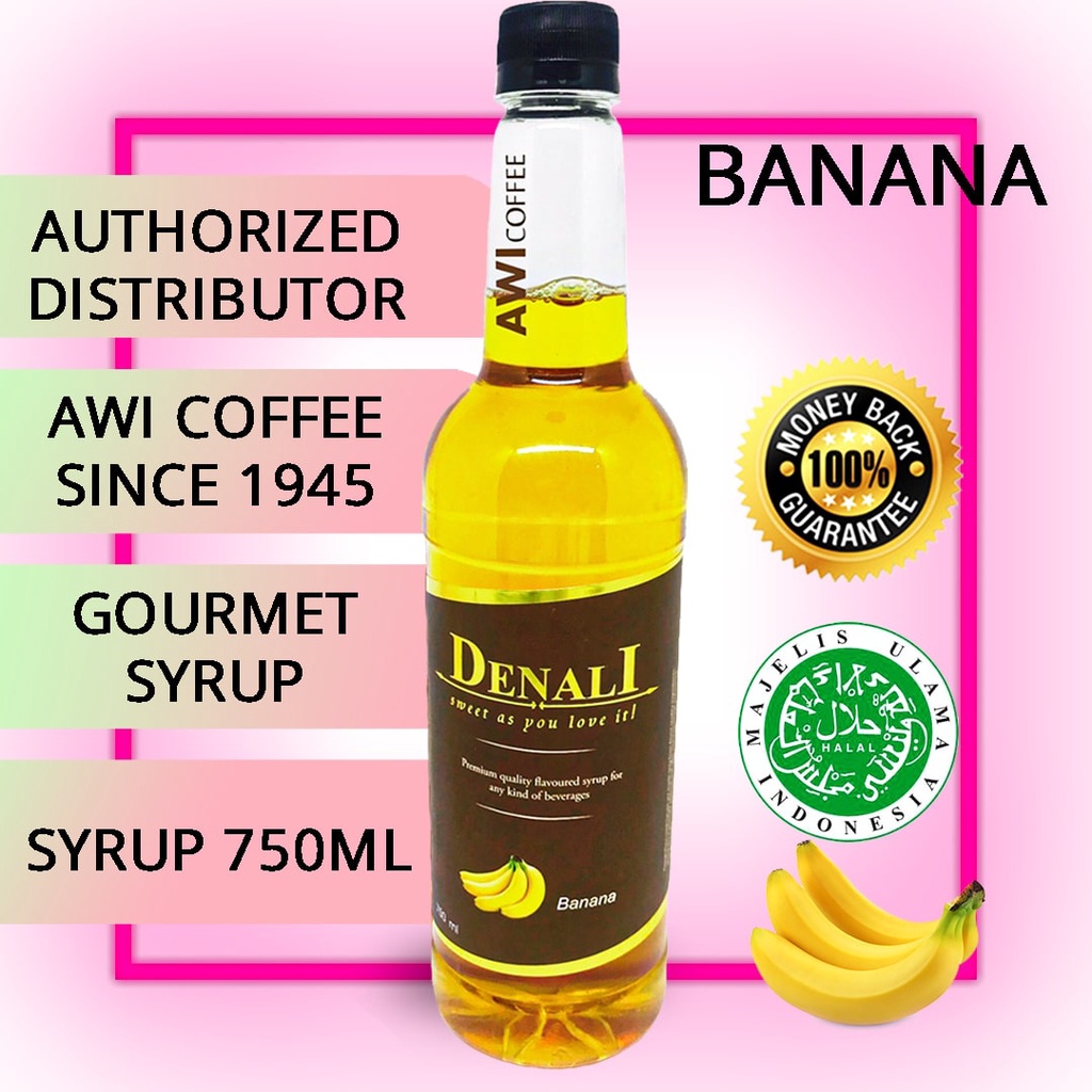 Jual Awi Segar Harum I Syrup Banana 750ml I denali I coffee | Flavored ...