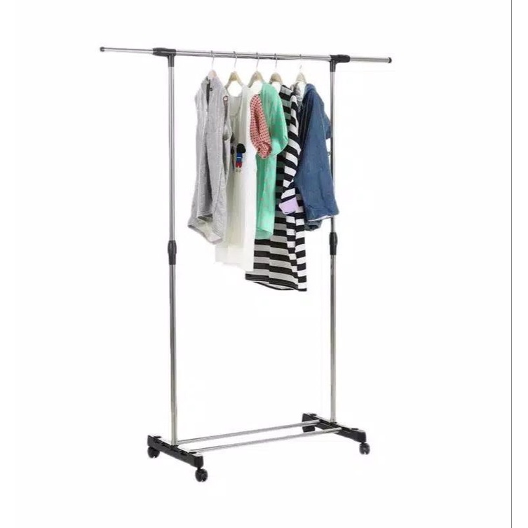 Jual Stand Hanger Single / Stand Hanger Single Serbaguna (Ada Roda ...