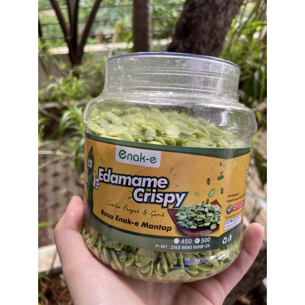 Jual Edamame Crispy Enak-e Toples 500 gram READY | Shopee Indonesia