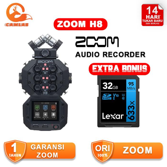 Jual ZOOM H8 Handy Recorder 8 Input / 12 Track Portable Handy Recorder ...