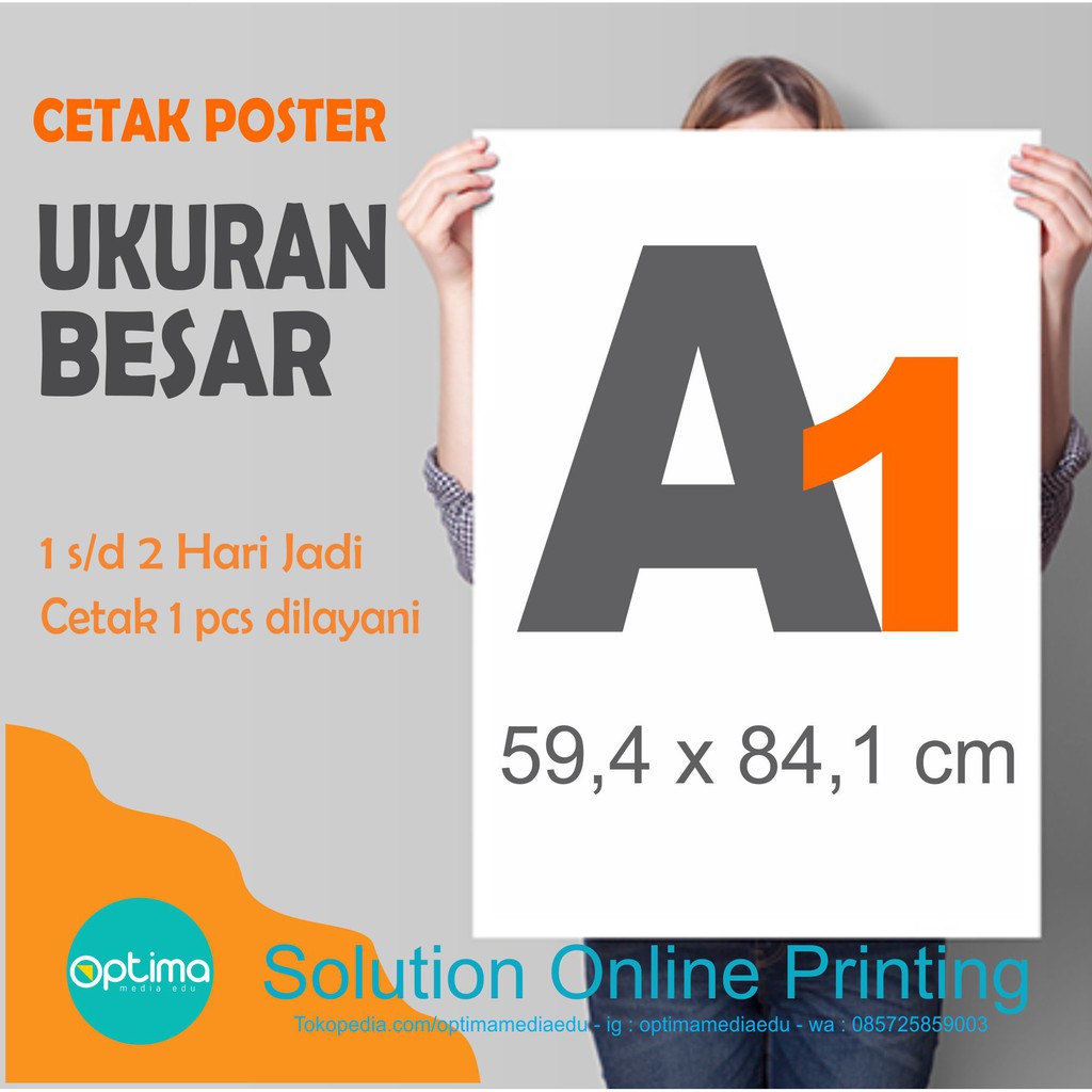 Jual CETAK POSTER KERTAS UKURAN BESAR A1 | Shopee Indonesia