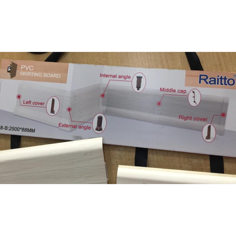 Jual PLINT DINDING PVC RAITTO PLINT VARIAN AKSESORIS | Shopee Indonesia