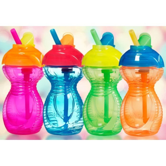 Jual Munchkin Mighty Grip Flip Straw Cup 12M+ 9oz Botol Minum Anak ...